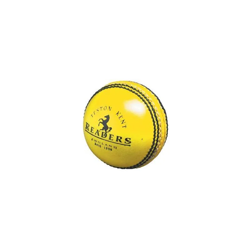 Readers Indoor Yellow Leather Cricket Ball