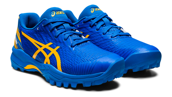 🔥 Asics Gel-Field Speed GS Junior Hockey Shoes - Blue/Yellow (2022/23 ...
