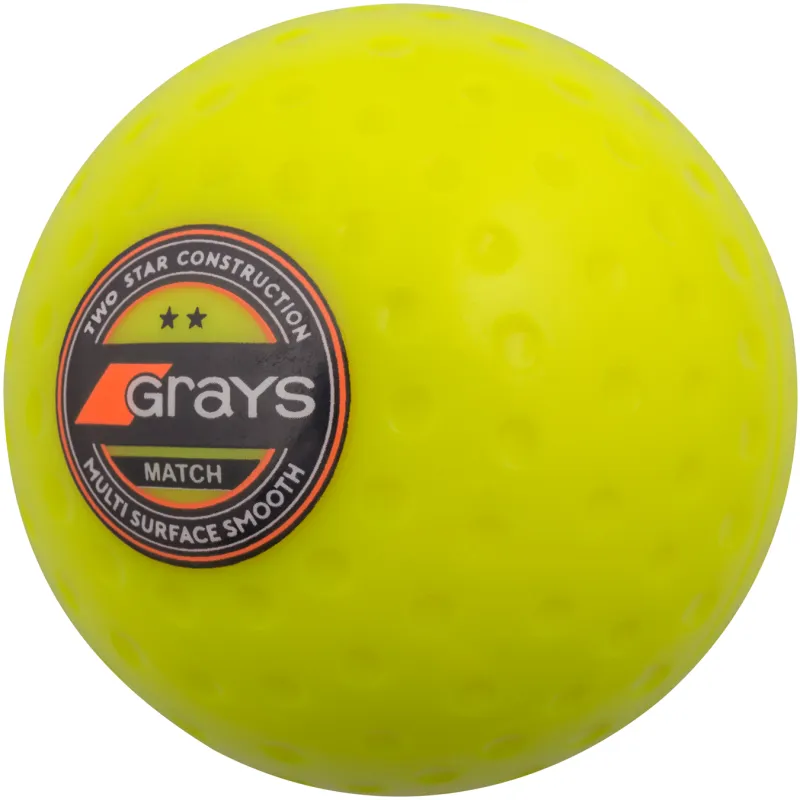 Grays Match Hockey Ball - Box of 60 - Yellow