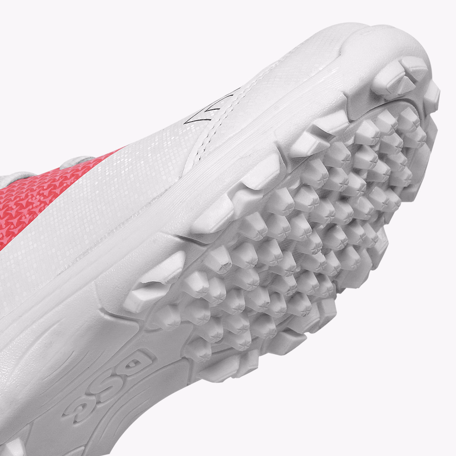 DSC Rigor X Junior Rubber Cricket Shoes - White/Red (2024)